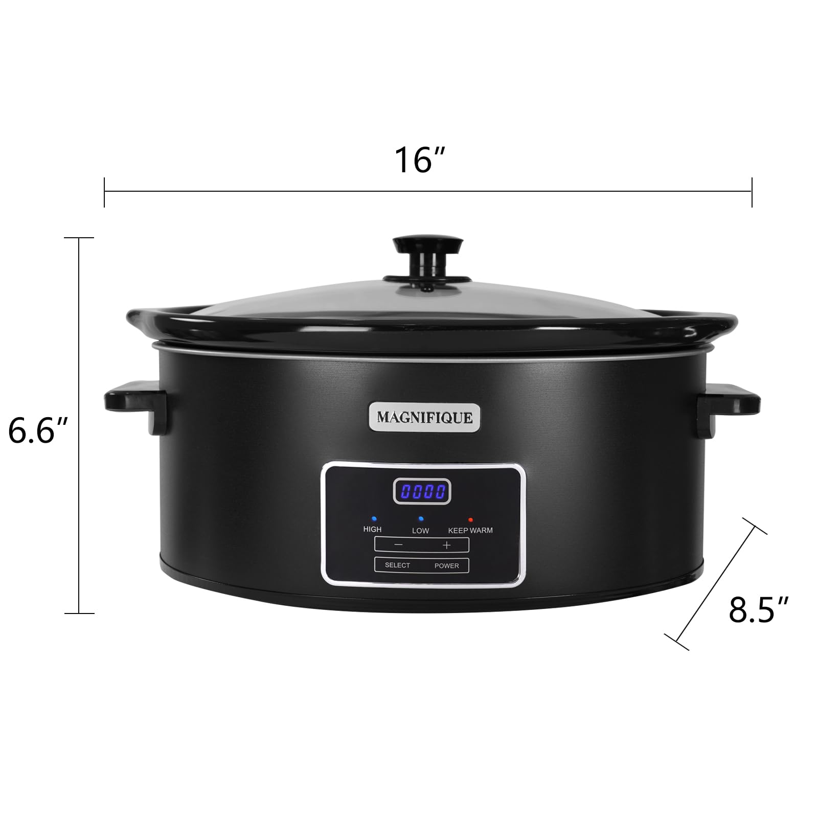 HOMECOOKIN 4-Quart Slow Cooker with Casserole Manual Warm Setting - Perfect Kitchen Small Appliance for Family Dinners, Dishwasher Safe Crock, Red