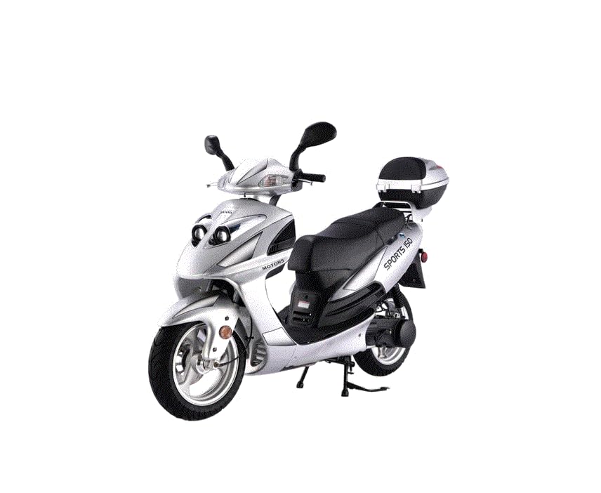 SmartDealsNow Powersports TAO TAO Adult Street Scooter 150cc Lancer Eagle 150 Gas Powered Moped, Black