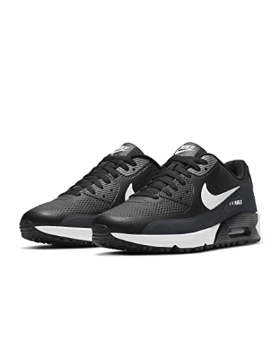 Nike Men's Air Max 90 G Spikeless Golf Shoes, Black/White/Anthracite/Cool/Gray, 11