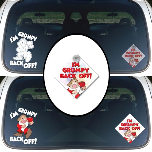 I'm Grumpy Back Off! | Die-cut Printed Vinyl Sticker | Character #GRUD1