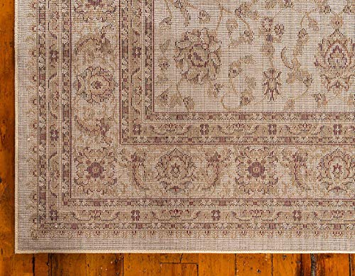 Unique Loom Voyage Collection Traditional Oriental Classic Intricate Design Area Rug (2' 7 x 10' 0 Runner, Ivory/Gold)