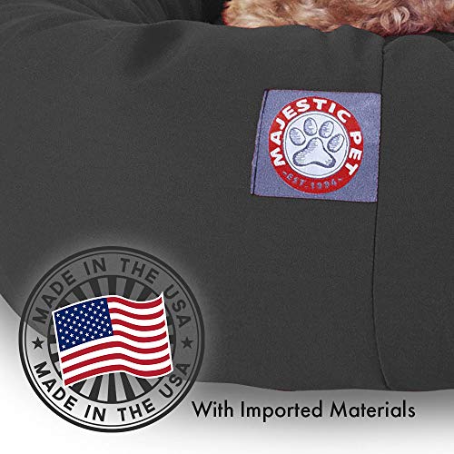 Majestic Pet 52 inch Gray Bagel Dog Bed Products
