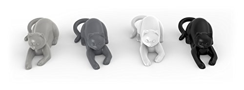 Genuine Fred MAGNETICATS Set of 4 Cat Magnets - Fun for The Kitchen Refrigerator, Office, or Classroom - Packed on a Sturdy Retro Fridge Backer Card - Great Gift and Stocking Stuffer for cat Lovers