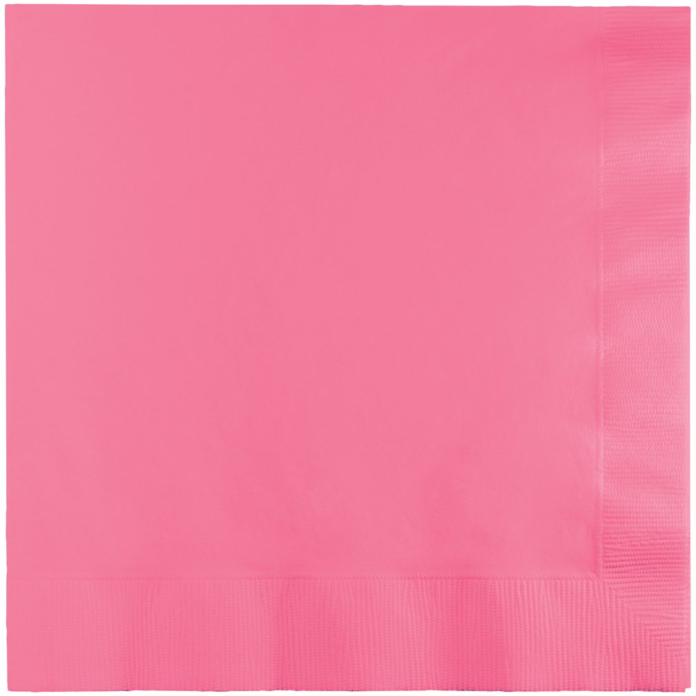 Creative Converting Table Needs, Lunch Napkins, Party Supplies, Candy Pink, 6.5" x 6.5", 20ct