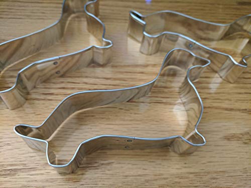 Exclusive Dachshund Dog Cookie Cutter, Real Dachshund Shape 6" Long (Set of 2)
