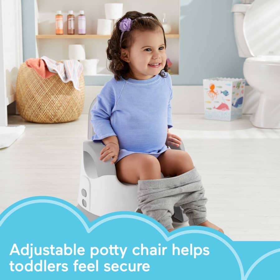 Fisher Price HBD73 Custom Comfort Potty With Adjustable Seat, High Back And Arm Rests