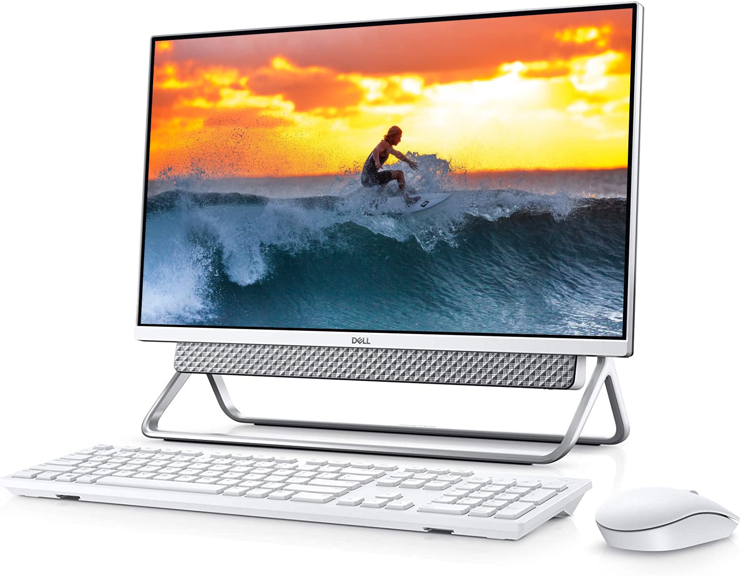 Dell Inspiron 5400 All-in-One Desktop, 23.8' FHD IPS Touchscreen, 11th Gen Intel Core i5-1135G7 Processor, Intel Iris Xe Graphics, Webcam, Wireless Mouse&KB, Windows 11 (32GB | 1TB SSD), White