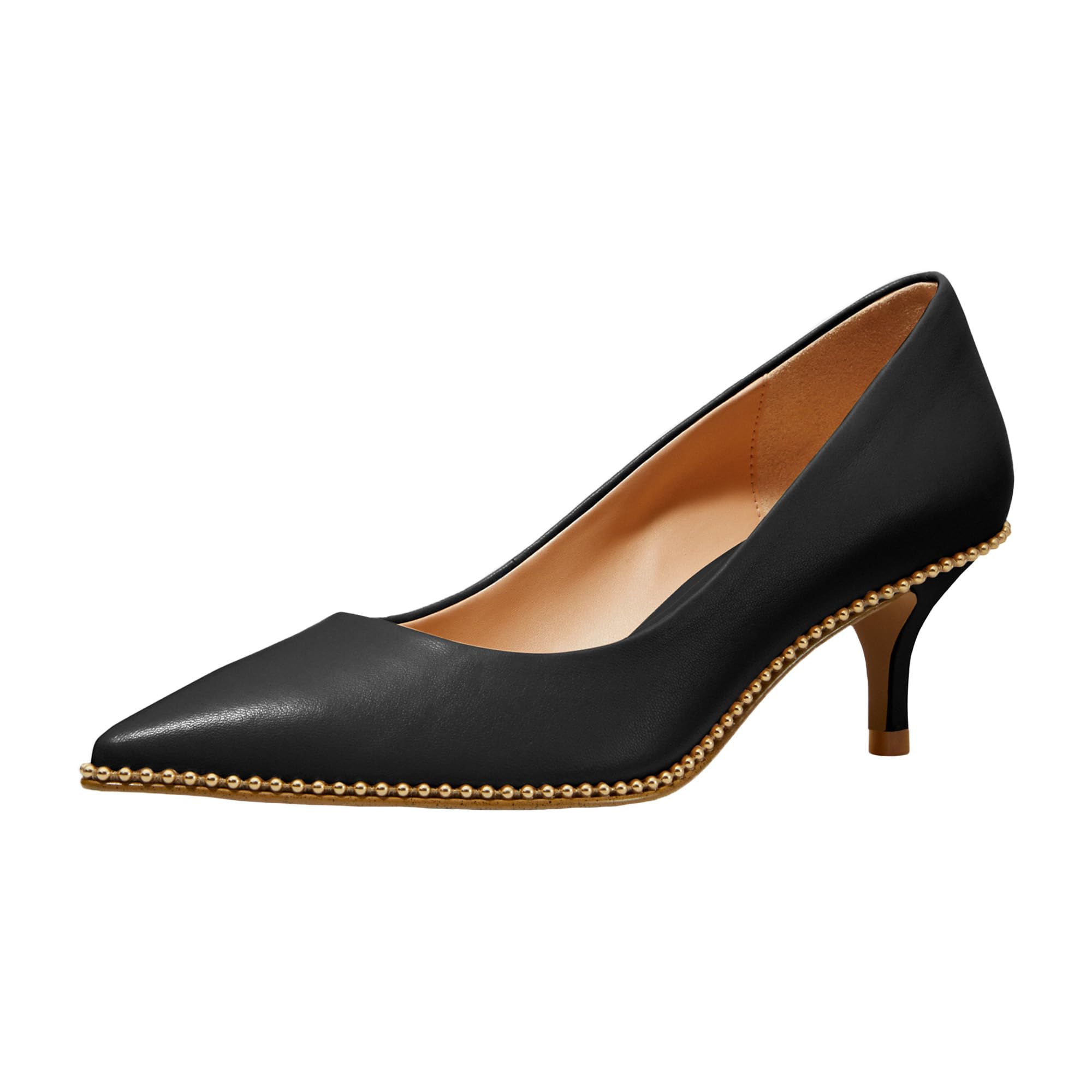 Coach Women's Jackie Leather Pump, Black, 7