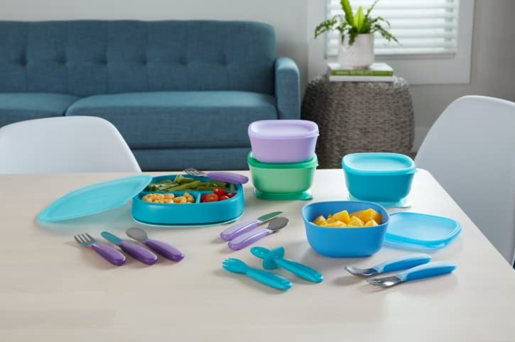 Gerber Nuk Stainless Steel Tip Kiddy Cutlery Set,(Purple)