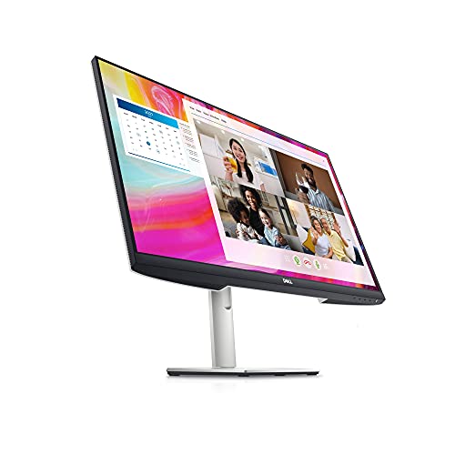 Dell S2722DZ 27 inch Work From Home -Monitor, Video Conferencing Features - Built-In -Camera, Noise-Cancelling Dual Microphones, USB-C connectivity, 16:09 Aspect Ratio, 4ms Response Time, QHD - Silver