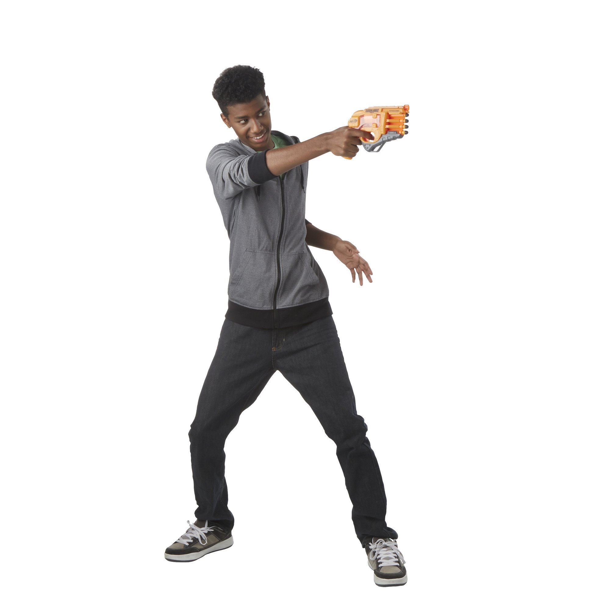 NERF Persuader Doomlands Toy Blaster With Hammer Action And 4 Official Nerf Doomlands Darts For Kids, Teens, And Adults