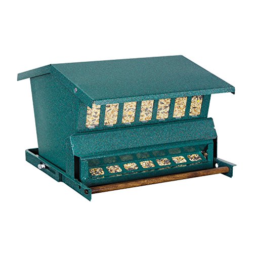 Heritage Farms Woodlink Absolute Squirrel Resistant Bird Feeder, Model 23803, beige