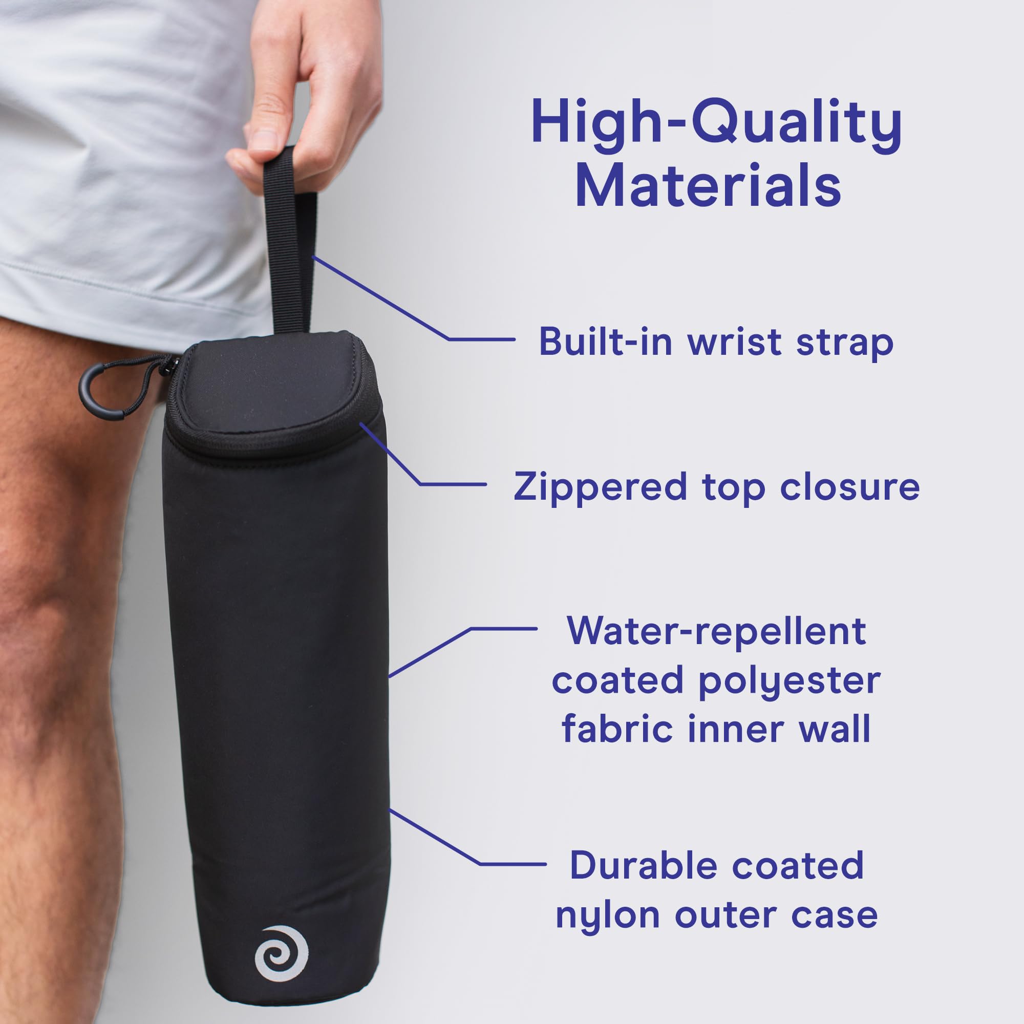 Jetsetter Insulated Sleeve - Standard (16oz) Black