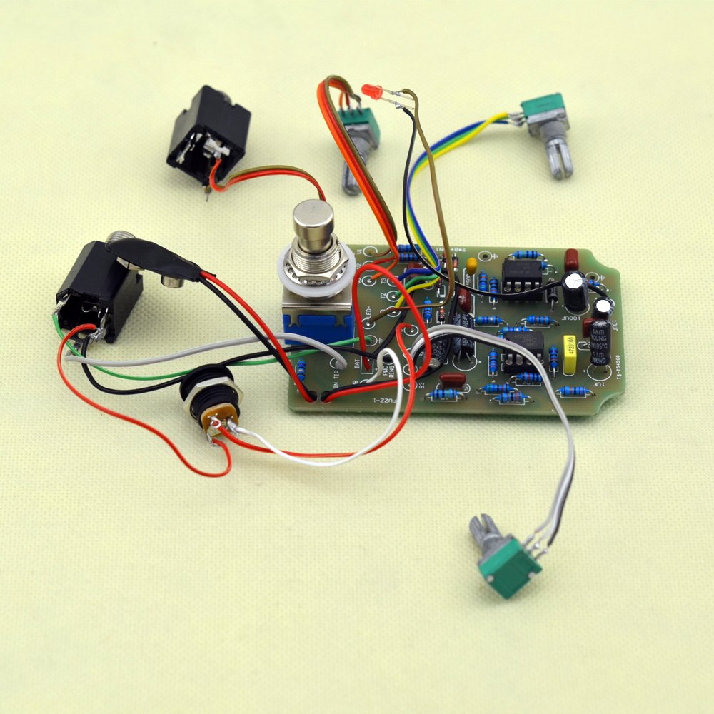 New DIY Fuzz Pedal Kits with 1590B Diecast Aluminum Enclosure True Bypass for Bass& Guitar
