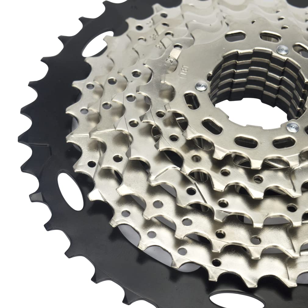 CYSKY 8 Speed Cassette 8Speed 11-42 Cassette Fit for Mountain Bike, Road Bicycle, MTB, BMX, Sram Sunrace Shimano ultegra xt (Light Weight)