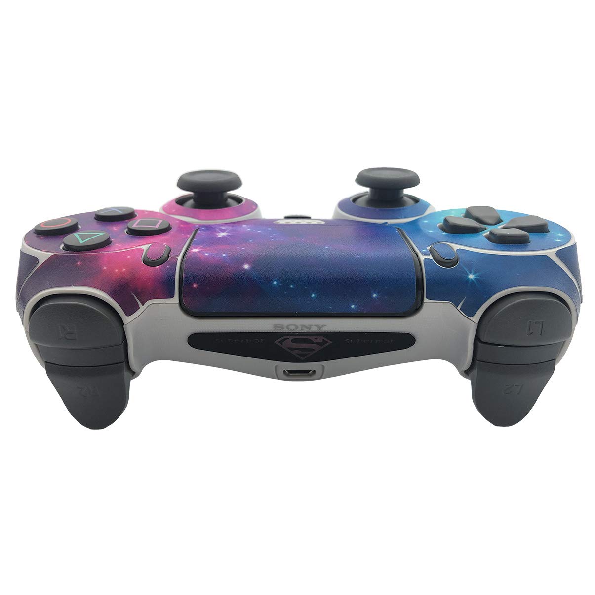 UUShop Vinyl Skin Sticker Decal Cover for Playstation4 PS4 Controller Purple Blue Galaxy