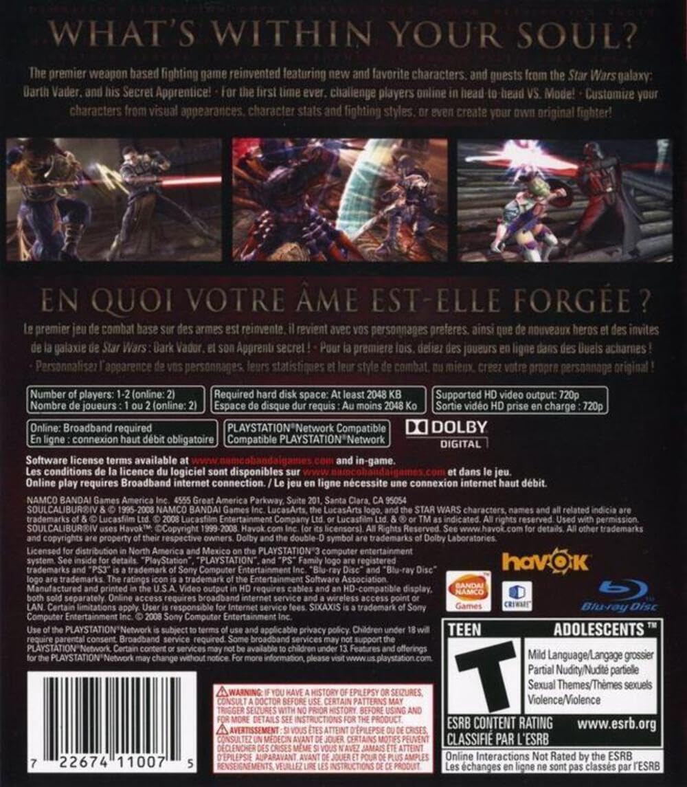 Soul Calibur IV - Playstation 3 (Renewed)