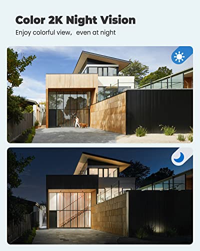 Codnida Security Camera Wireless Outdoor,2K Solar Security Camera,3MP Battery Powered Surveillance Camera for Home with Night Vision,PTZ Control,2-Way Audio,Motion Detection,Compatible with Alexa