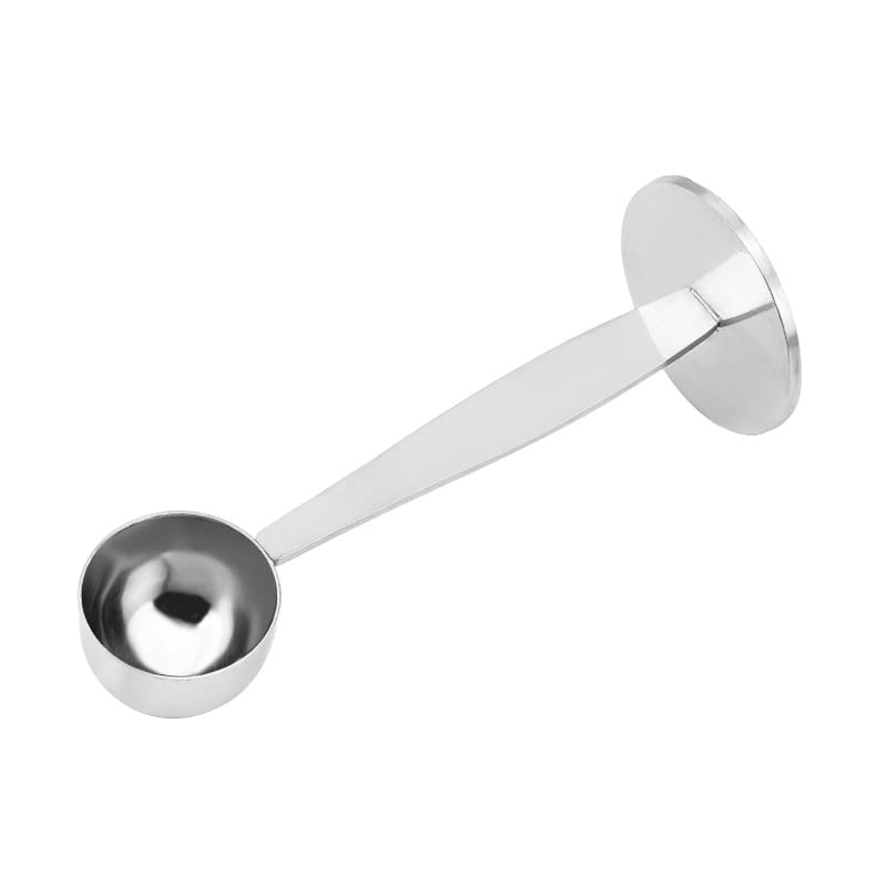 Coffee Scoop Portable Stainless Steel Stand 2 In 1 Coffee Powder Measuring Scoops Tamper Spoon Tools