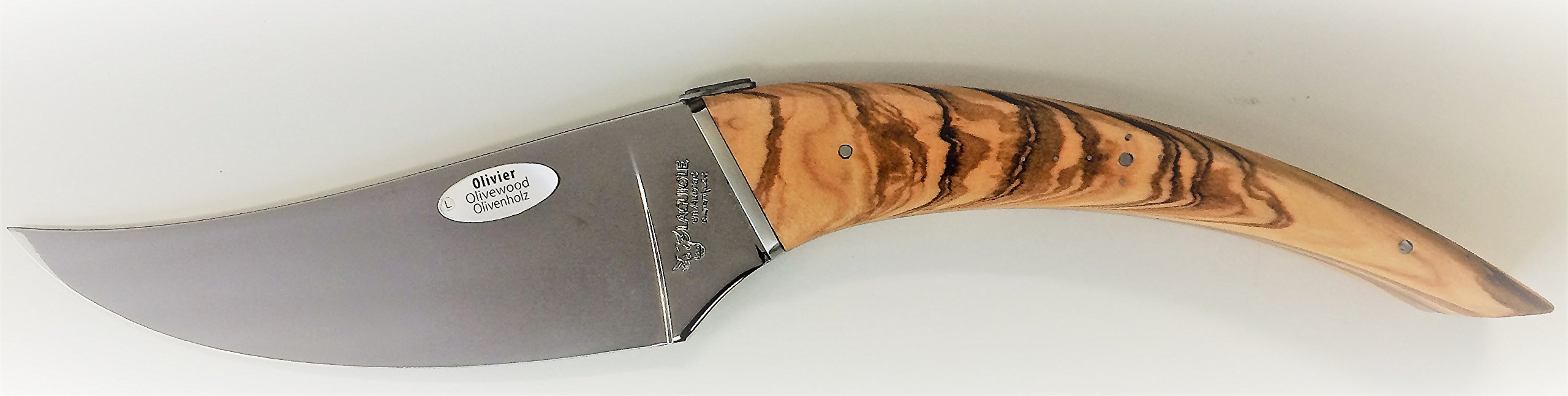 Laguiole en Aubrac Handmade Cheese Knife 'Le Buron' KMF99OLI/LZB1 Olivewood Handle