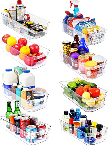 Utopia Home Pantry and Fridge Organizers, Pack of 16 β BPA Free Clear Plastic Storage Bins for Freezers, Kitchen Countertops and Cabinets