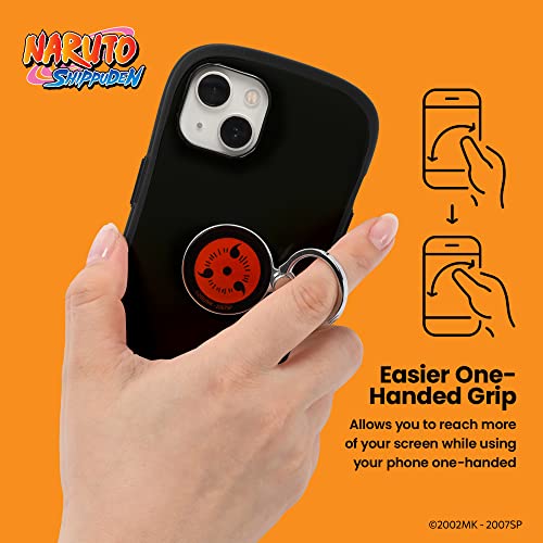 iFace Naruto Shippuden Anime Licensed Universal Smartphone Ring Holder Kickstand Accessory β Stick On Phone Stand/Hand Gripper Compatible with iPhone, Samsung Galaxy, etc. - Sharingan Symbol