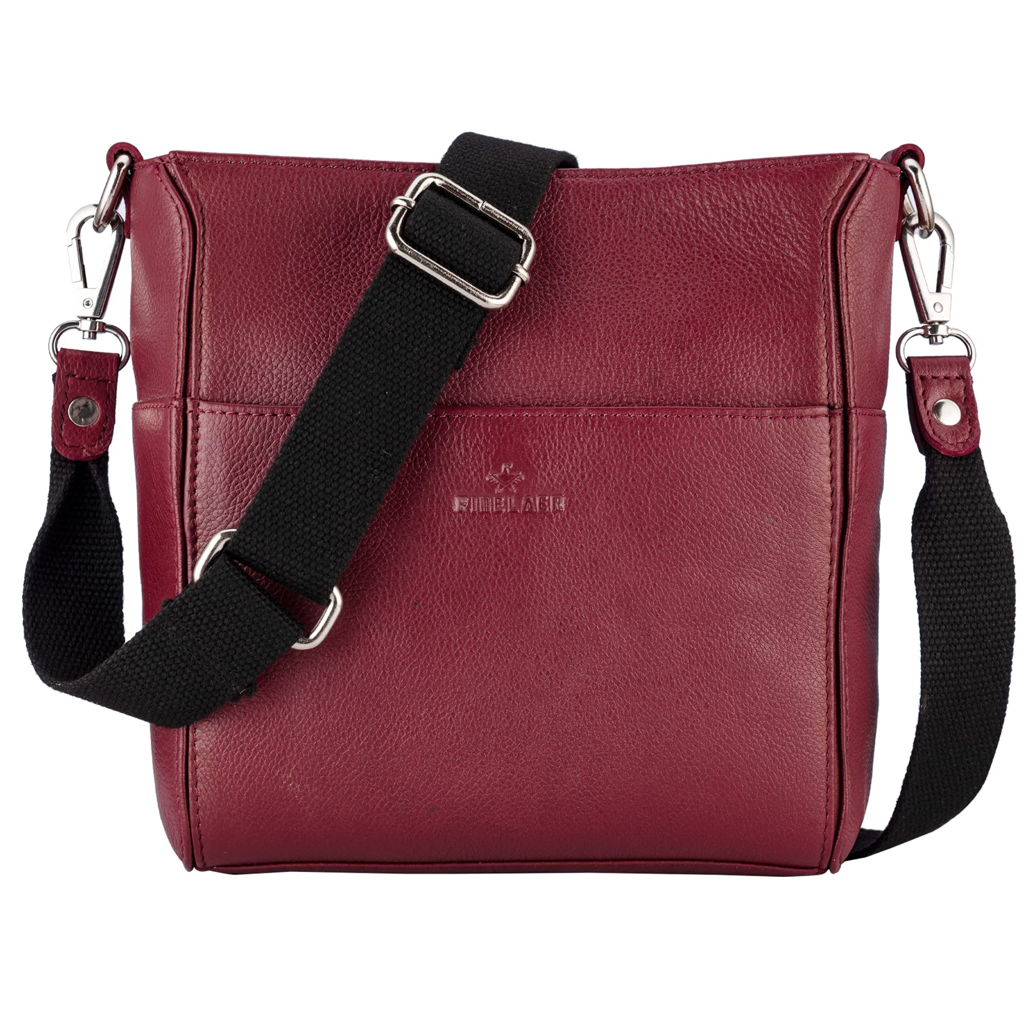 FINELAER Leather Sling Purse Crossbody Bags For Women (Grey)