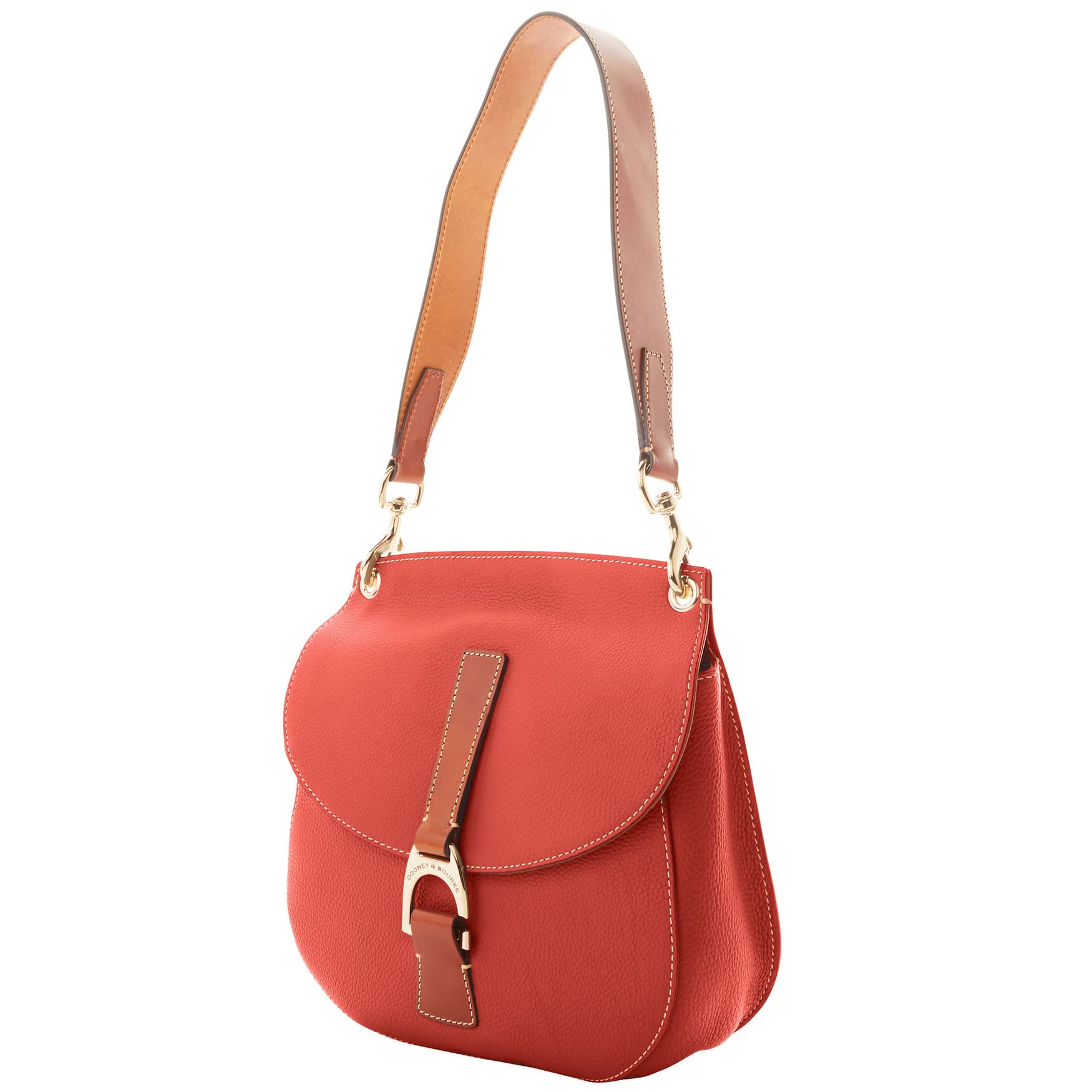 Dooney & Bourke Handbag, Pebble Grain North South Reese Bag Shoulder Bag - Red