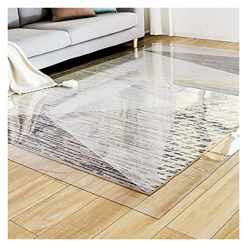 Clear PVC Desk Chair Mat Office Chair Mat for Hardwood Floor, Non-slip Entrance Door Mats, Can Be Cut,2.0mm Thick,Hardwood Floors Protection Pad for Cycling Bike/Table/Desk/Chairs,40/50/60/70/80/90/10
