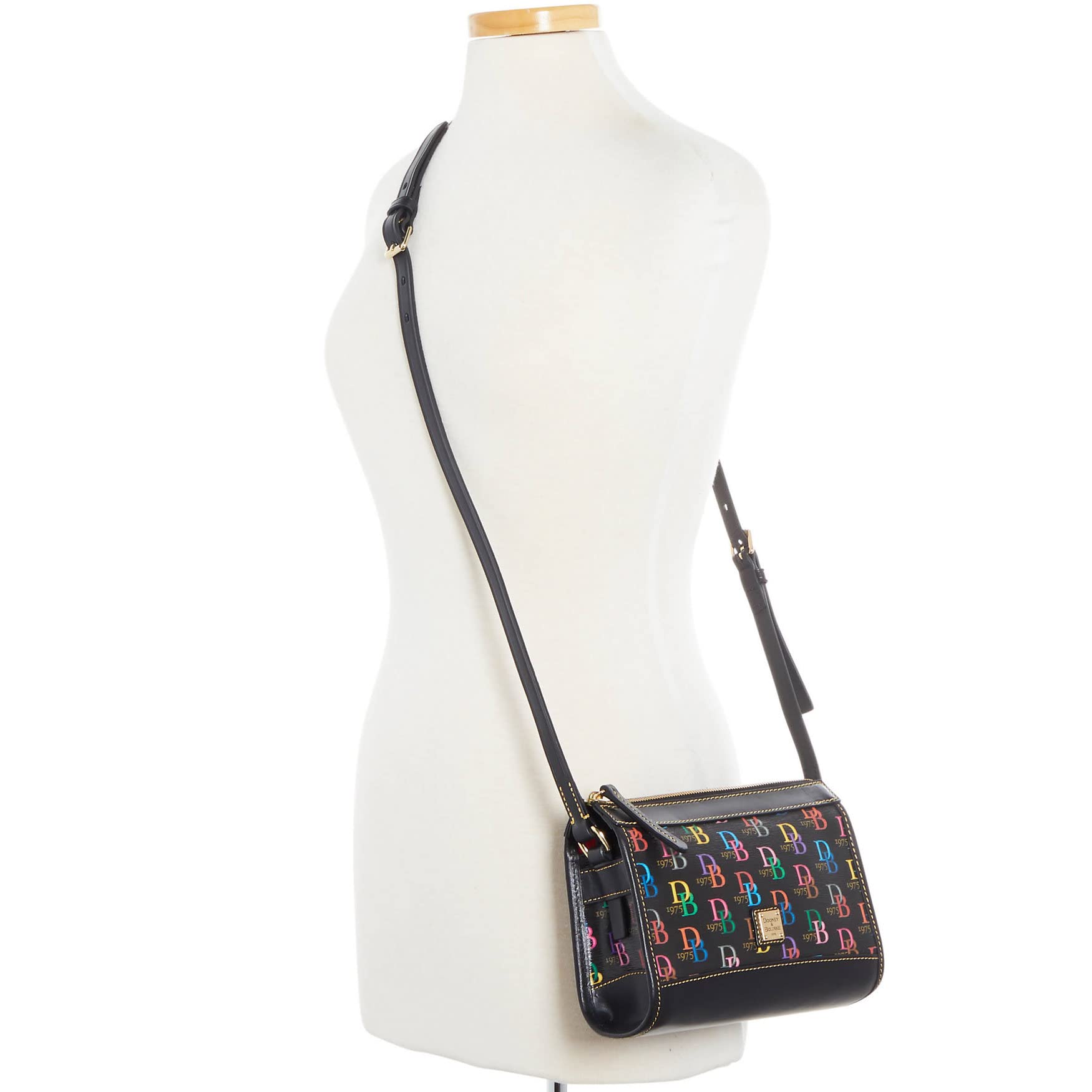 Dooney & Bourke Handbag, Db75 Multi Zip Crossbody - Black