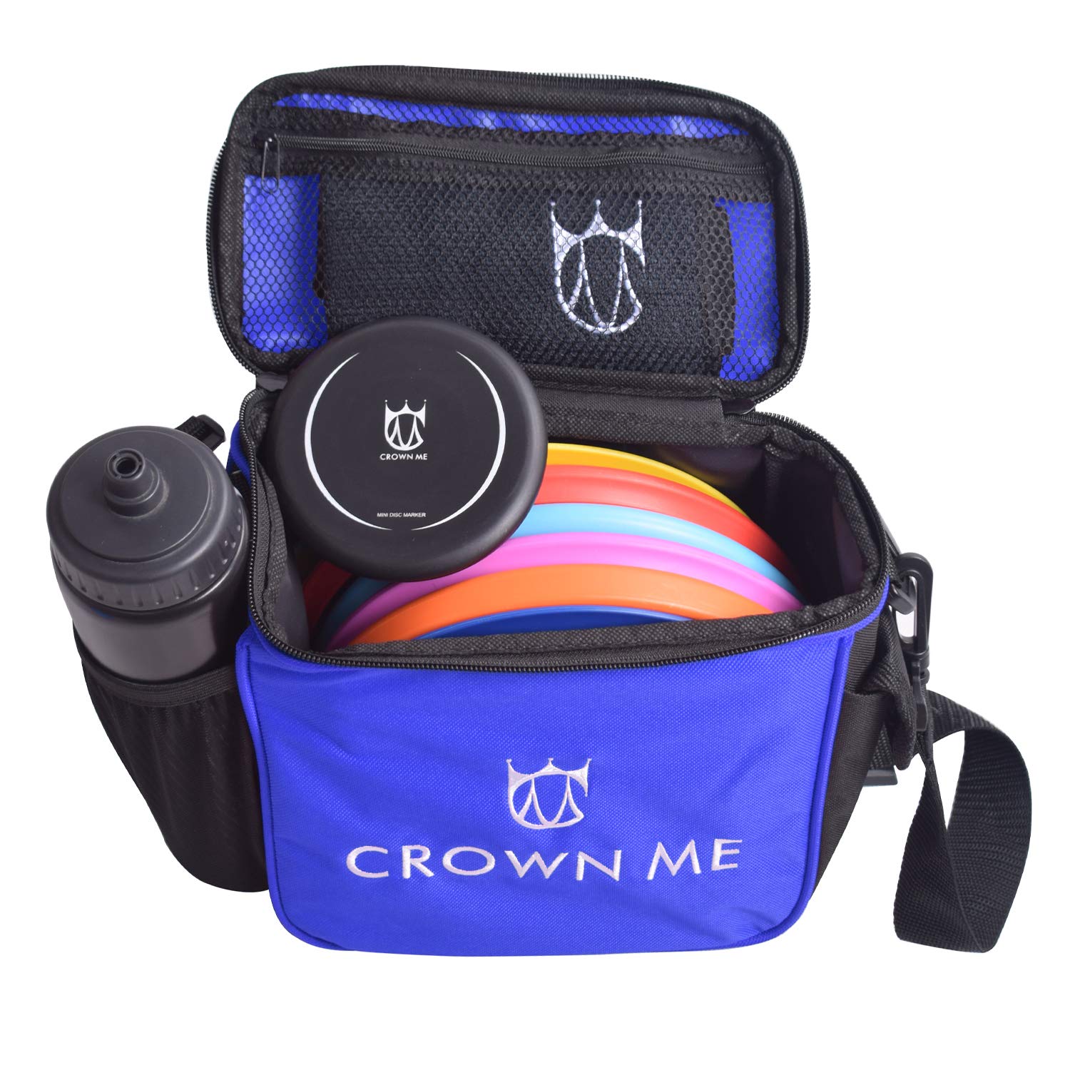 CROWN ME Disc Golf Starter Set,Disc Golf Set with 6 Discs, 1 Marker,1 Towel and Starter Disc Golf Bag Fairway Driver