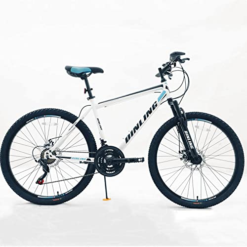 Dinling Mountain Bike, 21 Speed 26 Inch Adults Bicycle for Men and Women Shipped from CA (A-White)