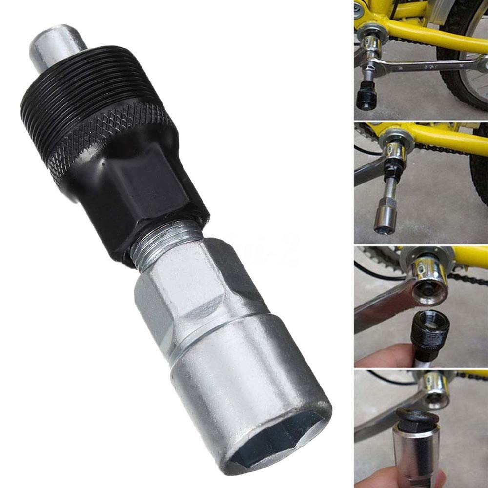 Toxz 4Pc Mountain Bike MTB Bicycle Crank Chain Axis Extractor Removal Repair Tool Kit,Chain Breaker,Crank Extractor,Bracket Removal Tool,Suitable for Outdoor Biking