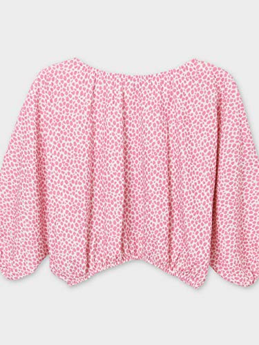 Mayoral 21-06186-003 - Polka Dotted Blouse for Girls 18 Years Camellia