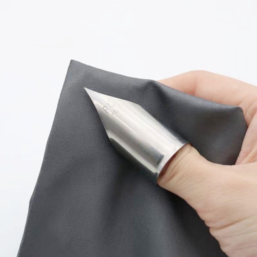 Lapel Tool, Stainless Steel Thumber Point Turner Lapel Tool for Sewing Quick and Efficient Tool for Turning Collars, Cuffs, Pockets and Belts, Sewing Notions and Supplies (Large)