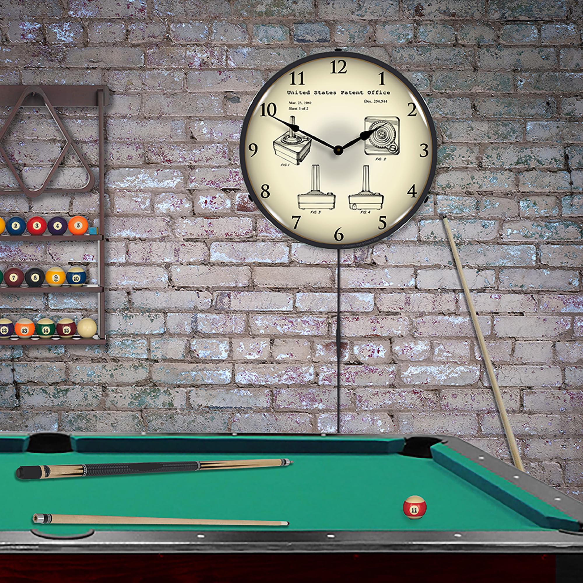 Collectable Sign and Clock Gaming Console 2600 Joystick Controller 1980 1 of 29 Gaming Patents Clocks
