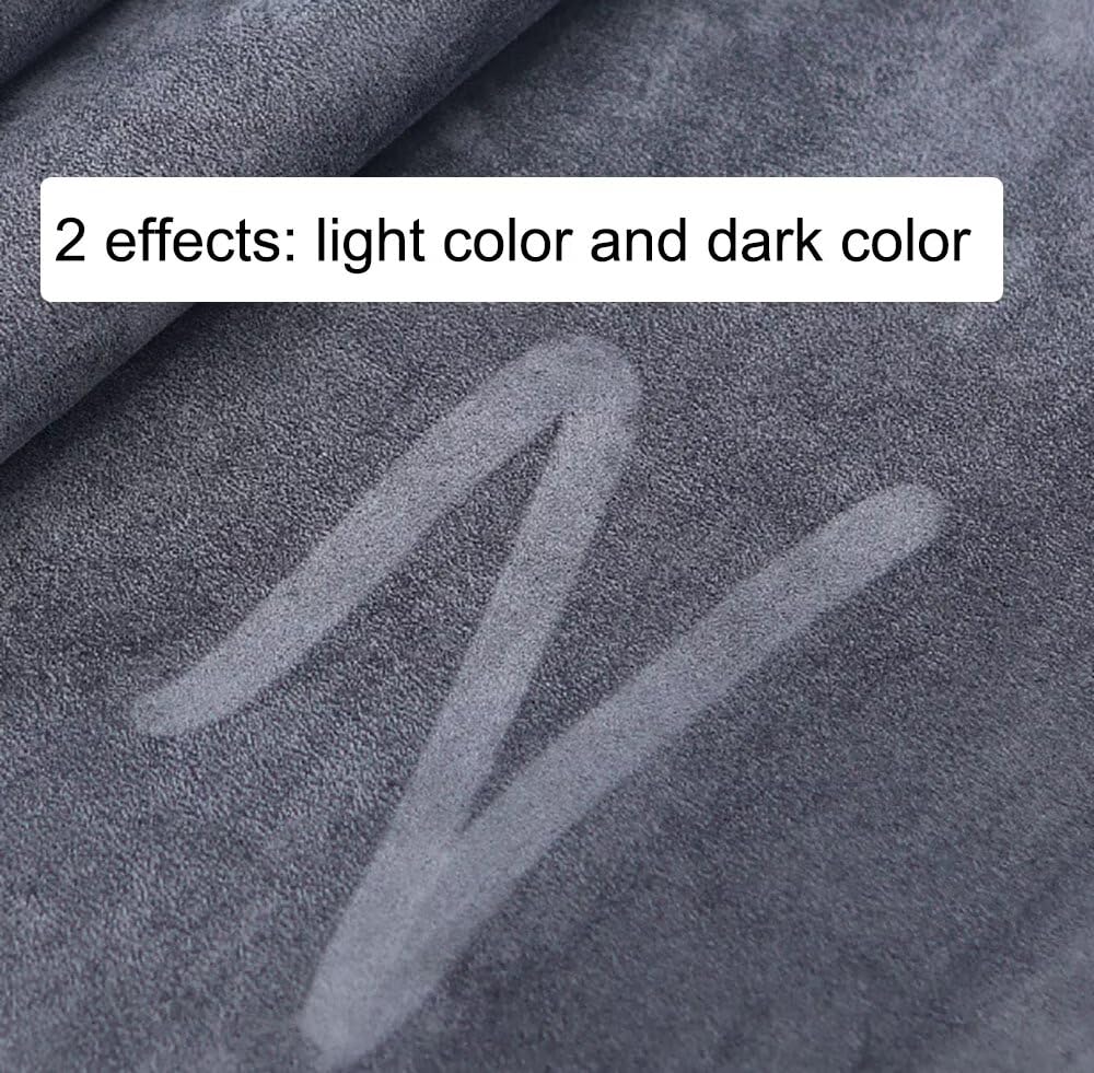 Generic Black Faux Suede Fabric Wrap Self Adhesive Suede Sheet Film Sticker Stretch Car Interior Wrap for DIY Craft Handmade(Black,20x118 inch)