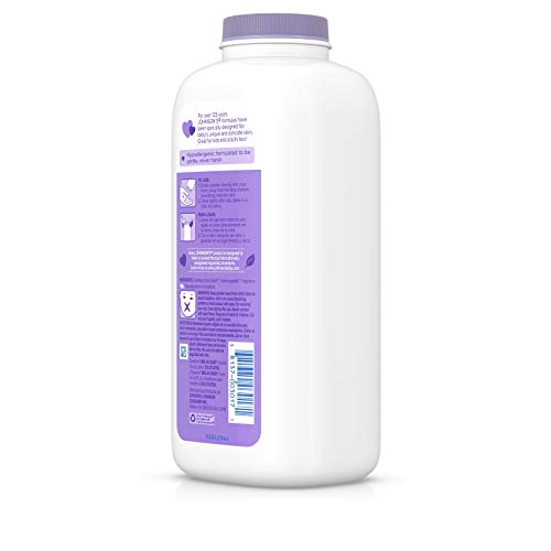 Johnson's Lavender Baby Powder with Naturally Derived Cornstarch, Hypoallergenic and Paraben Free, 15 oz (Pack of 3)