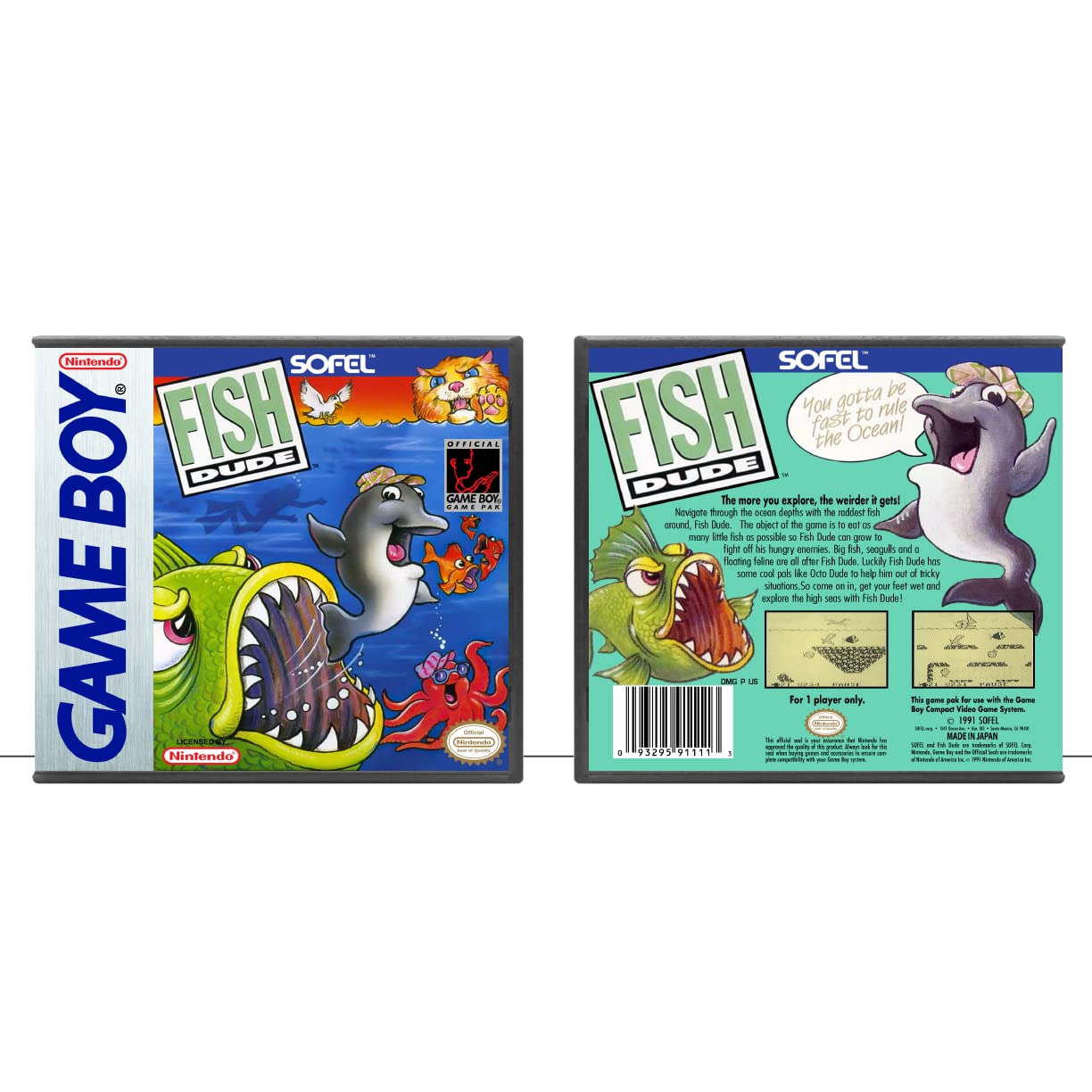 Fish Dude | (GB) Game Boy - Game Case Only - No Game