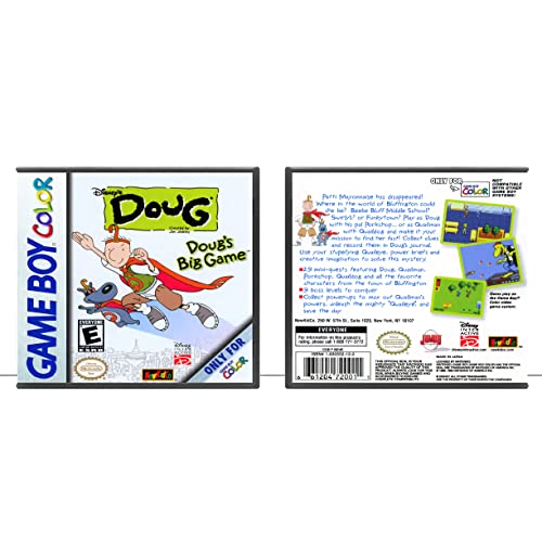 Doug's Big Game | (GBC) Game Boy Color - Game Case Only - No Game