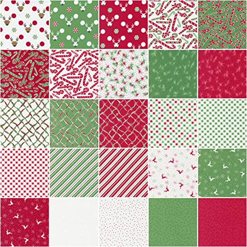Me and My Sister Designs Reindeer Games Layer Cake 42 10-inch Squares Moda Fabrics 22440LC