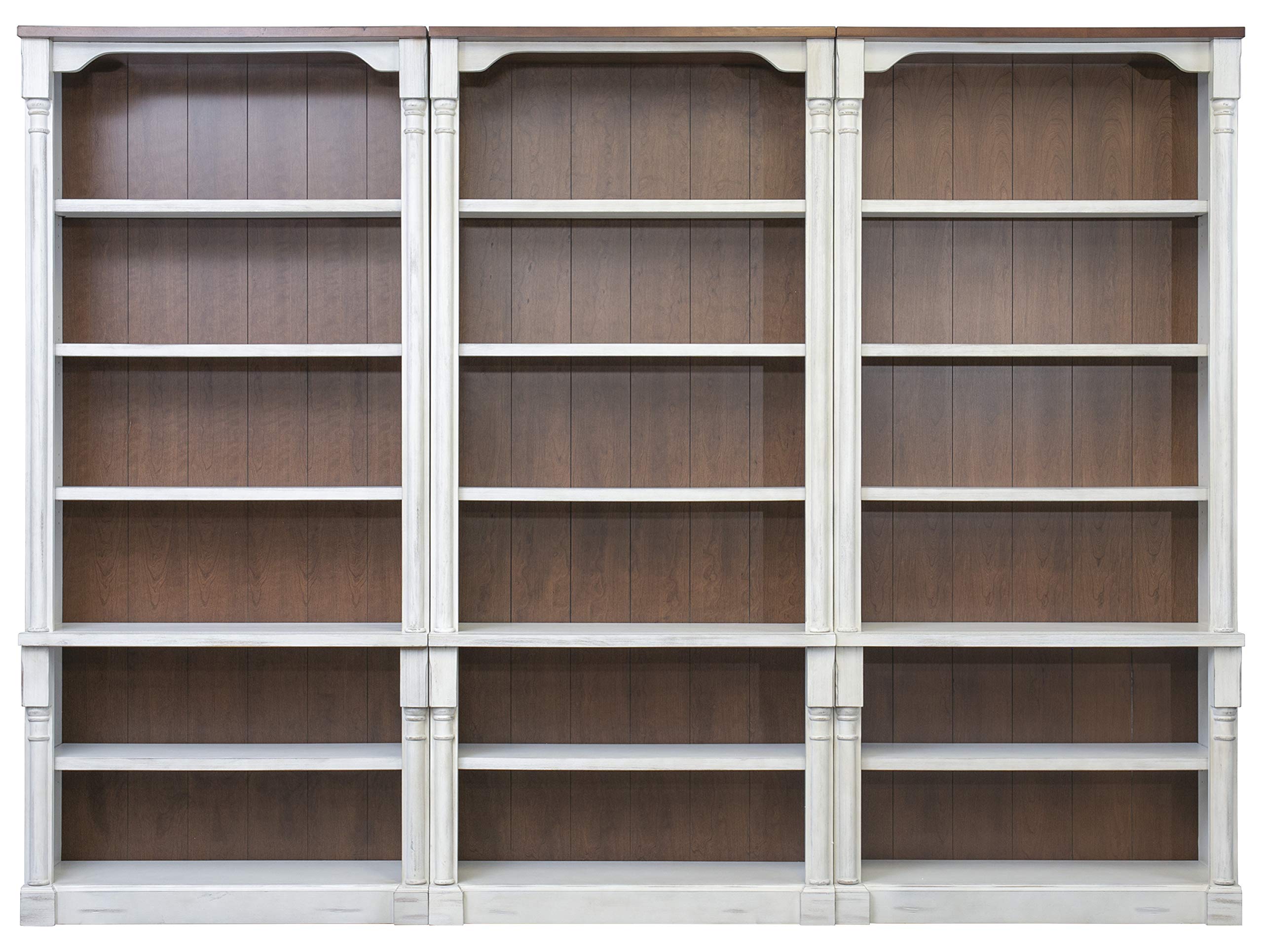 Martin Furniture 3 Open bookcase, White