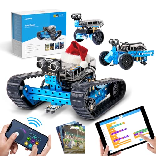 Makeblock mBot Ranger 3 in 1 Robot Kit with Coding Box, Robotics Coding Kit for Kids to Learn Scratch & Arduino Programming, STEM Educational Building Toys Gift for Kids Ages 10+