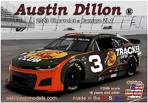 Salvinos JR Models 1/24 Scale RCC2023ADP 2023 Camaro ZL1#3 Plastic Model Racecar Kit - Assembly Required