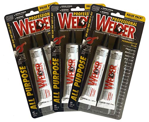 Welder Adhesive, 2 - 1oz Tubes - 3 Packs of 2 (6 tubes)