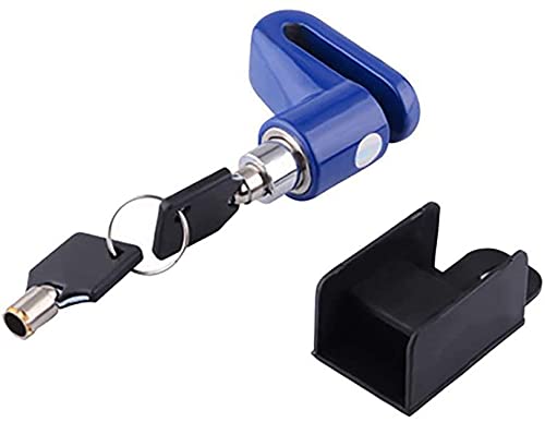 Disc Brake Lock Safety Disc Lock Anti-Theft Wheel Disc Brake Lock Padlock Motorcycle Bicycle Scooter Lock Disc Brake Wheel Lock with Two Keys (Blue)