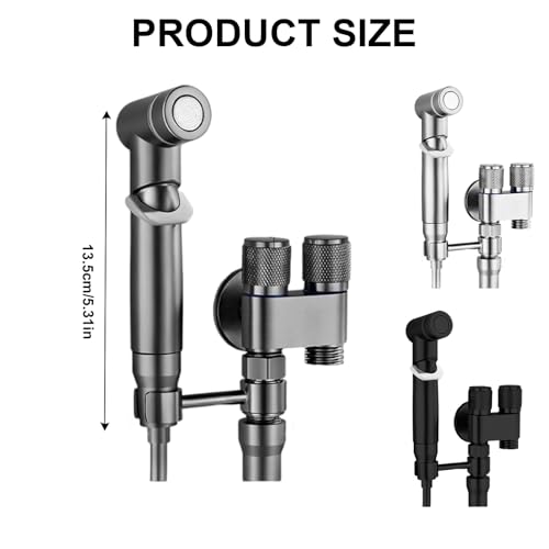 Handheld Bidet Sprayer Attachment Bidet Toilet Sprayer With Double Outlet Valves Washing Toilet Accessories Easy To Use