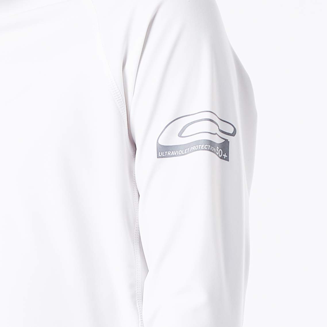 COOLOMG Boys Rash Guard Long Sleeve Shirts Kids Surf Running Swim Shirts White M