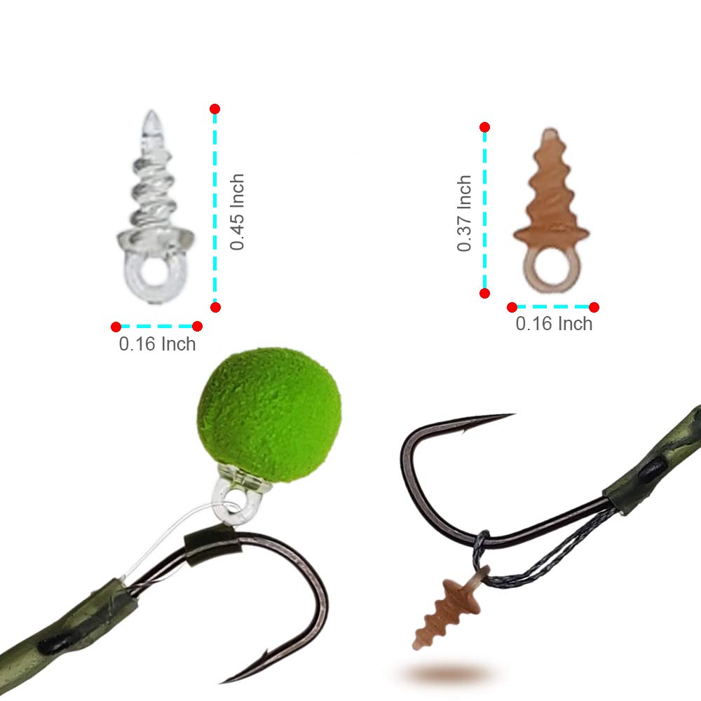 DETENELE FF13st Classic Carp Rig Fishing Gear Kit Including Hook Tube,Plastic Bait Screw,Rubber Line Aligner,Fishing Terminal Gear Kit Box