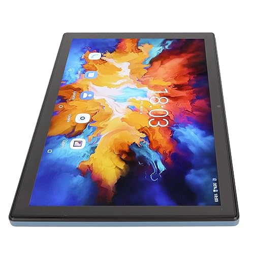 DAUERHAFT 10.1 Inch Tablet, 100‑240V 5.0 Front 12MP Rear 24MP 8800mAh 4G LTE Tablet 12GB 256GB 2.4G 5G WiFi with Earbuds for Work (US Plug)